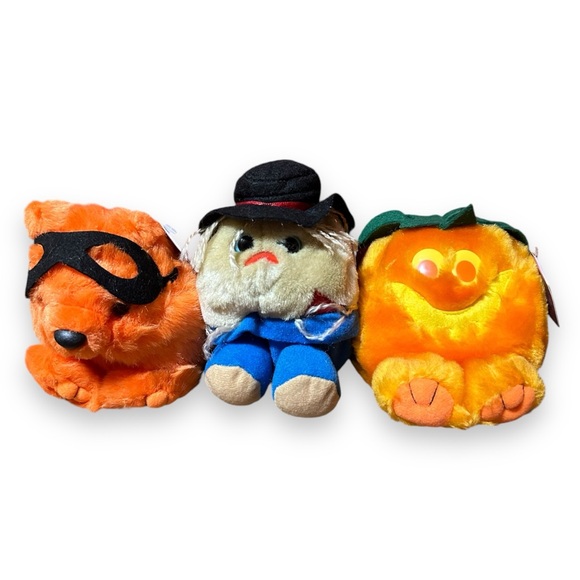 Toys | Vintage Puffkins Halloween Stuffed Plush Jack O Lantern ...